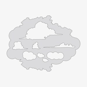 Cloud Kit - Reusable Airbrush Stencil Template - Etsy