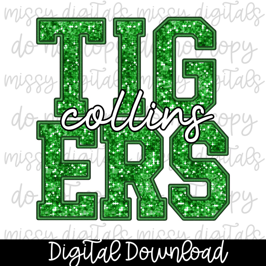 Collins Tigers Png | Collins Tigers Svg | Collins Tigers Football Png ...
