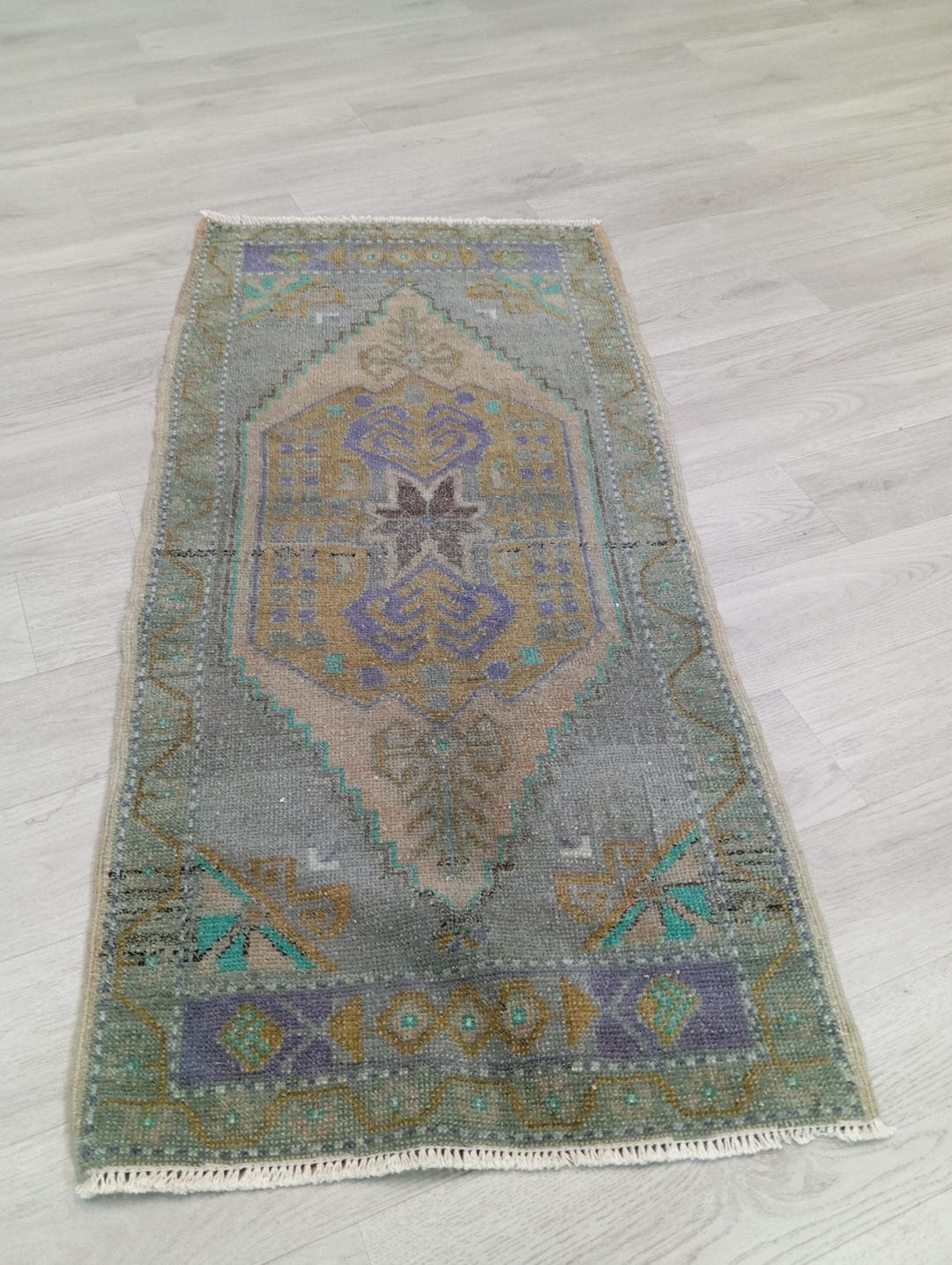 2x4 Rug, Vintage Small Rug, Small Kitchen Rug, Rustik Decor Rug, Oushak ...