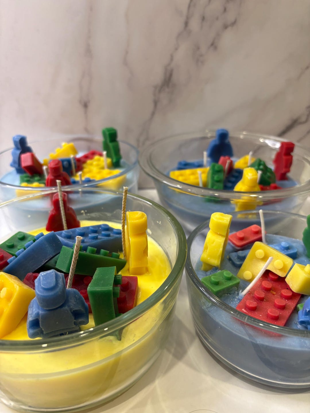 Lego Pieces Candle - for Any Lego Lover. Four or Five Wicks - Etsy