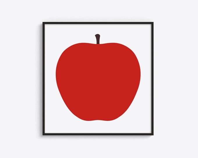 Enzo Mari Apple Exhibition Poster - Etsy
