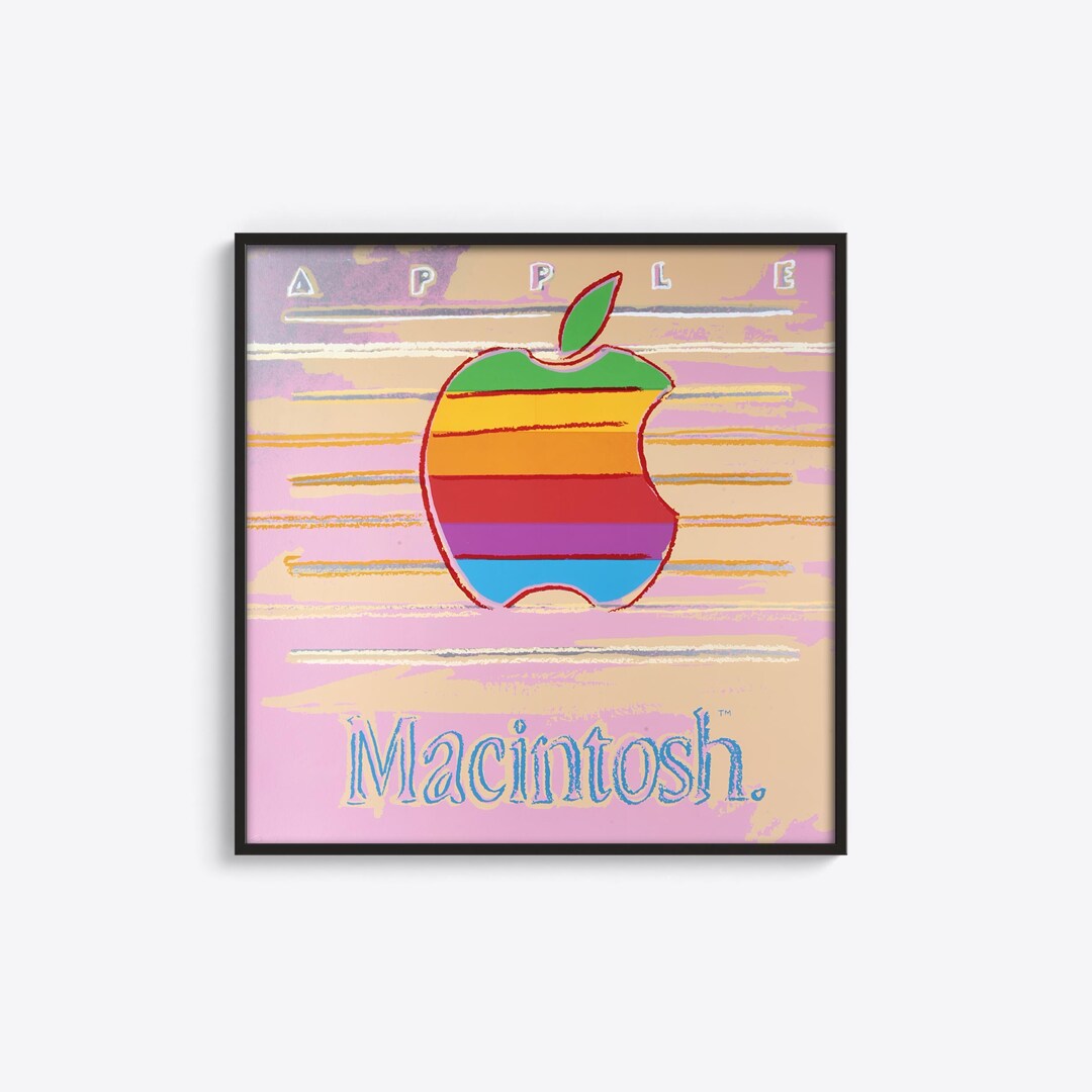 Andy Warhol: Apple (macintosh), the Ads Series 1985, Square Wall Art ...