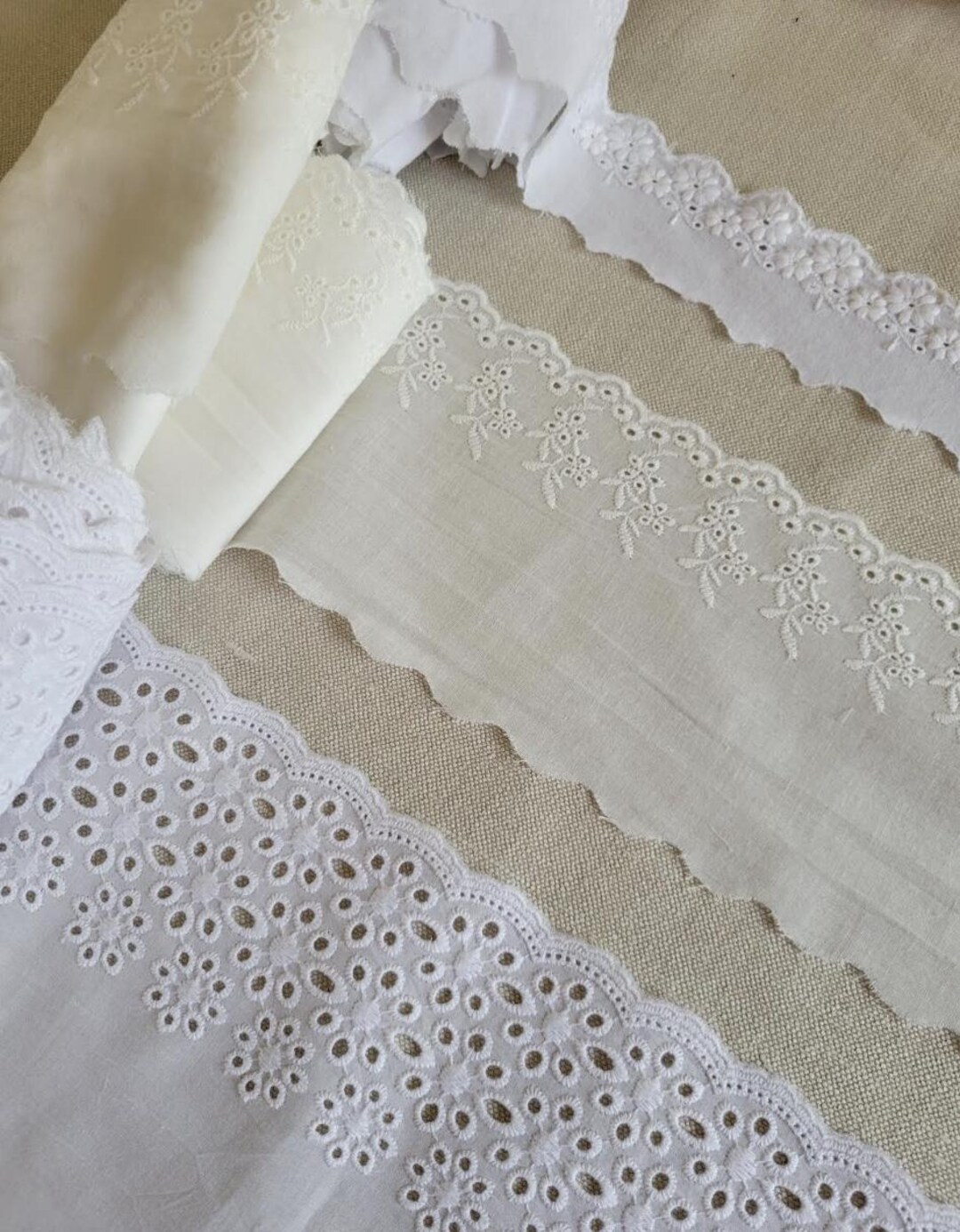 Eyelet Lace Trim – Available in Various Widths and Colors - Etsy