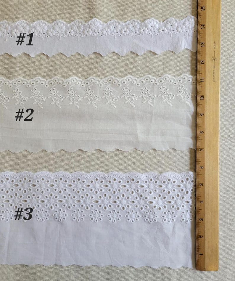 Eyelet Lace Trim – Available in Various Widths and Colors - Etsy