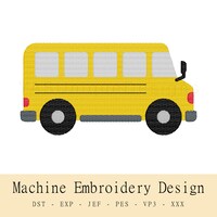 School Bus Embroidery Design. Mini School Bus. Back to School. School ...