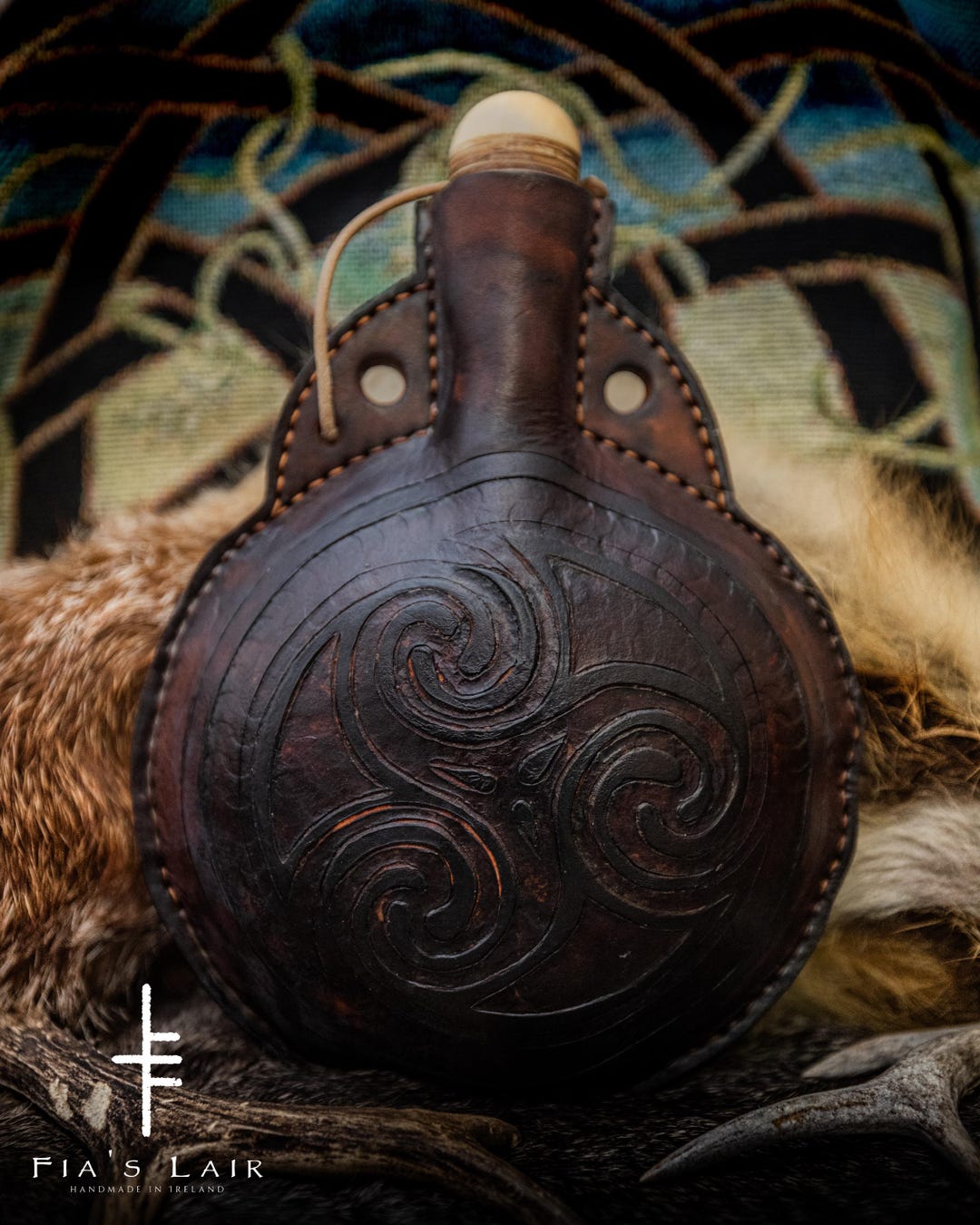 Leather Medieval Costrel / Gourd / Waterbottle - Etsy