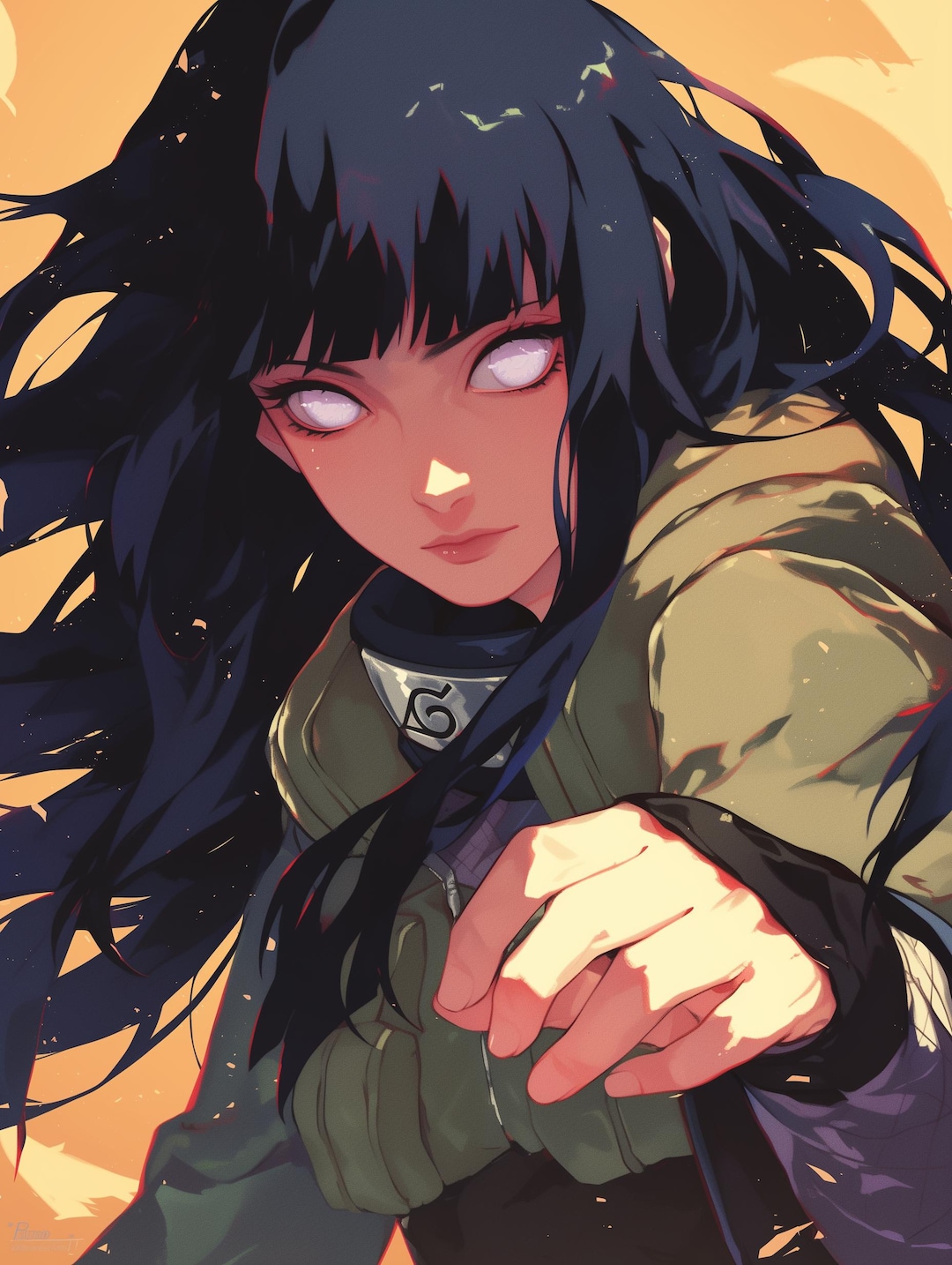 Hinata Hyuga Anime Poster Premium Anime Wall Art | Otaku Room Decor ...