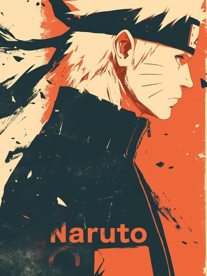 Naruto Uzumaki Anime Poster - High-quality Wall Art - Ninja Gift for ...
