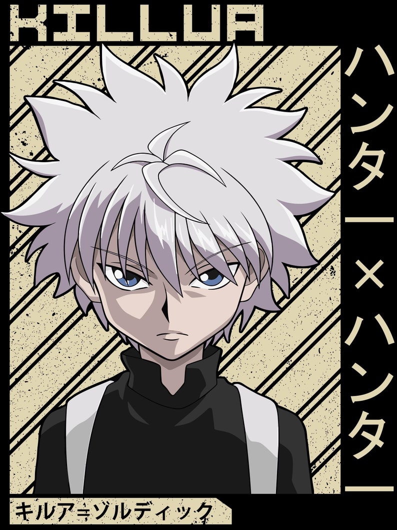 Killua Zoldyck Anime Poster Hunter X Hunter Wall Art Premium Quality ...