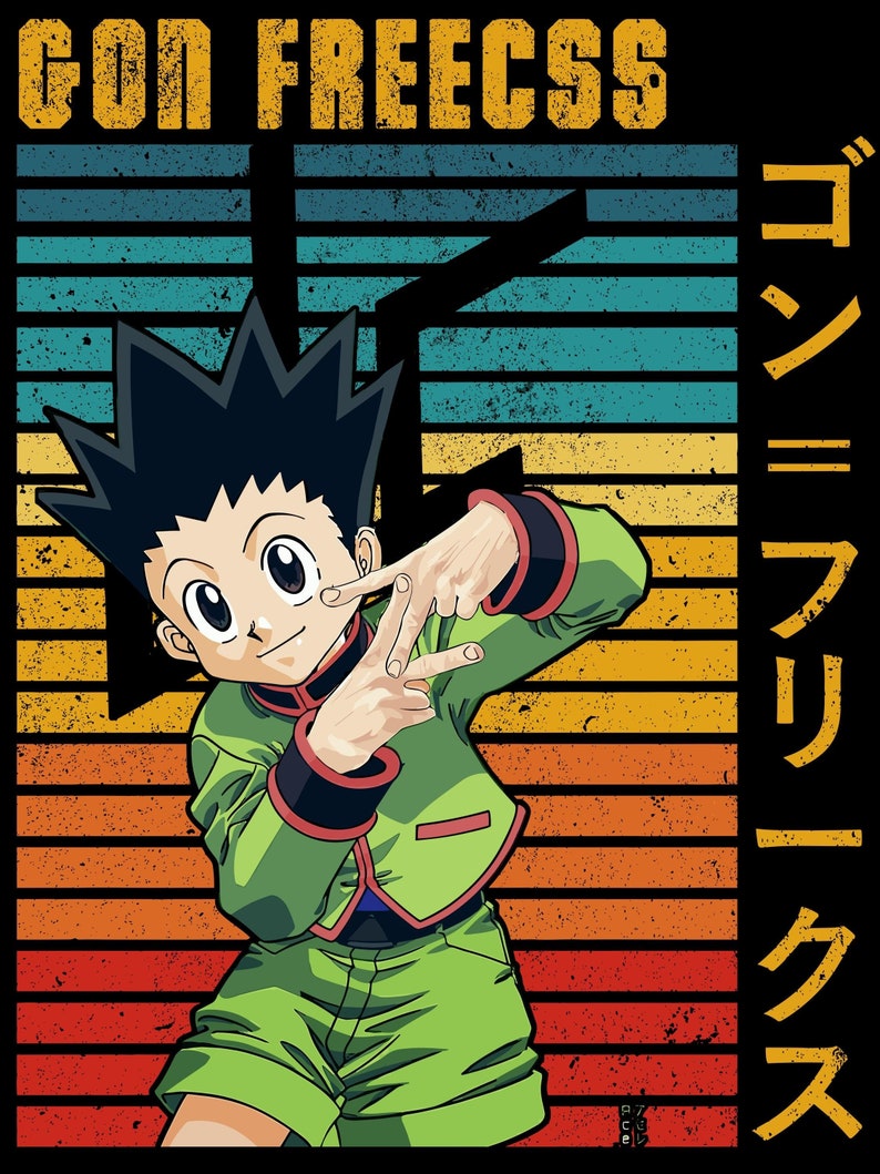 Gon Freecss Hunter X Hunter Poster Premium Anime Wall Art Multiple ...