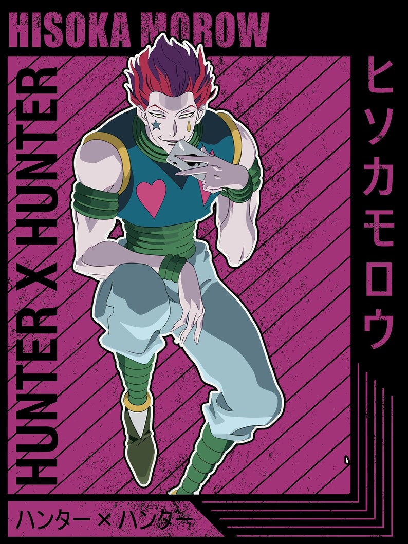 Hisoka Morow Anime Poster Hunter X Hunter Wall Art Premium Quality ...