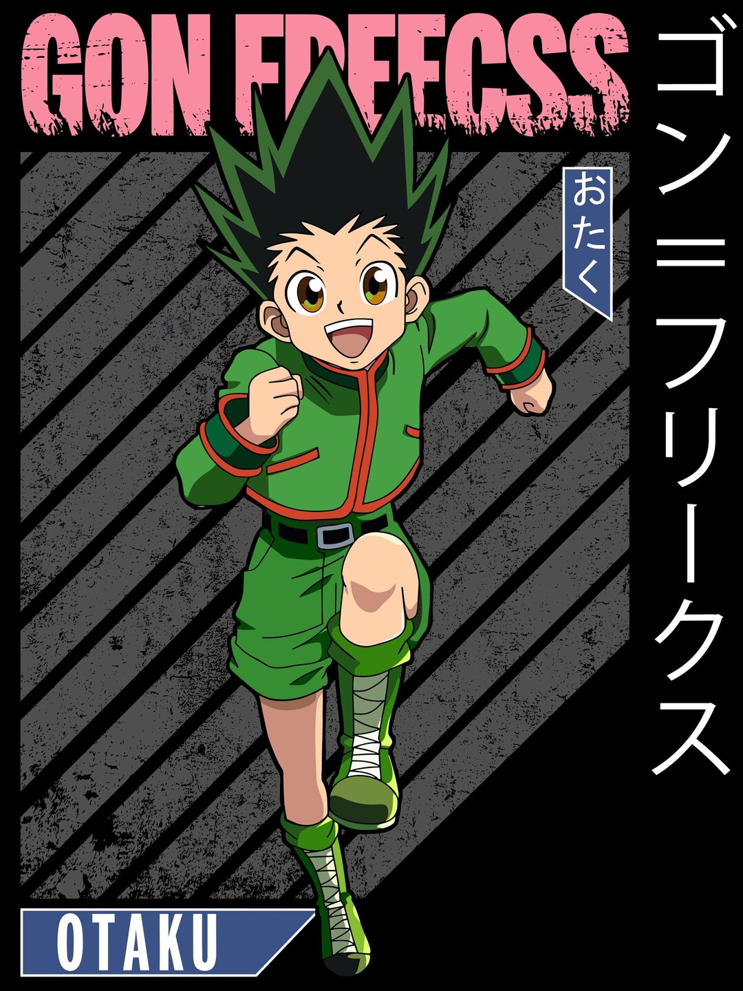 Gon Freecss Anime Poster | High-quality Hunter X Hunter Wall Art ...