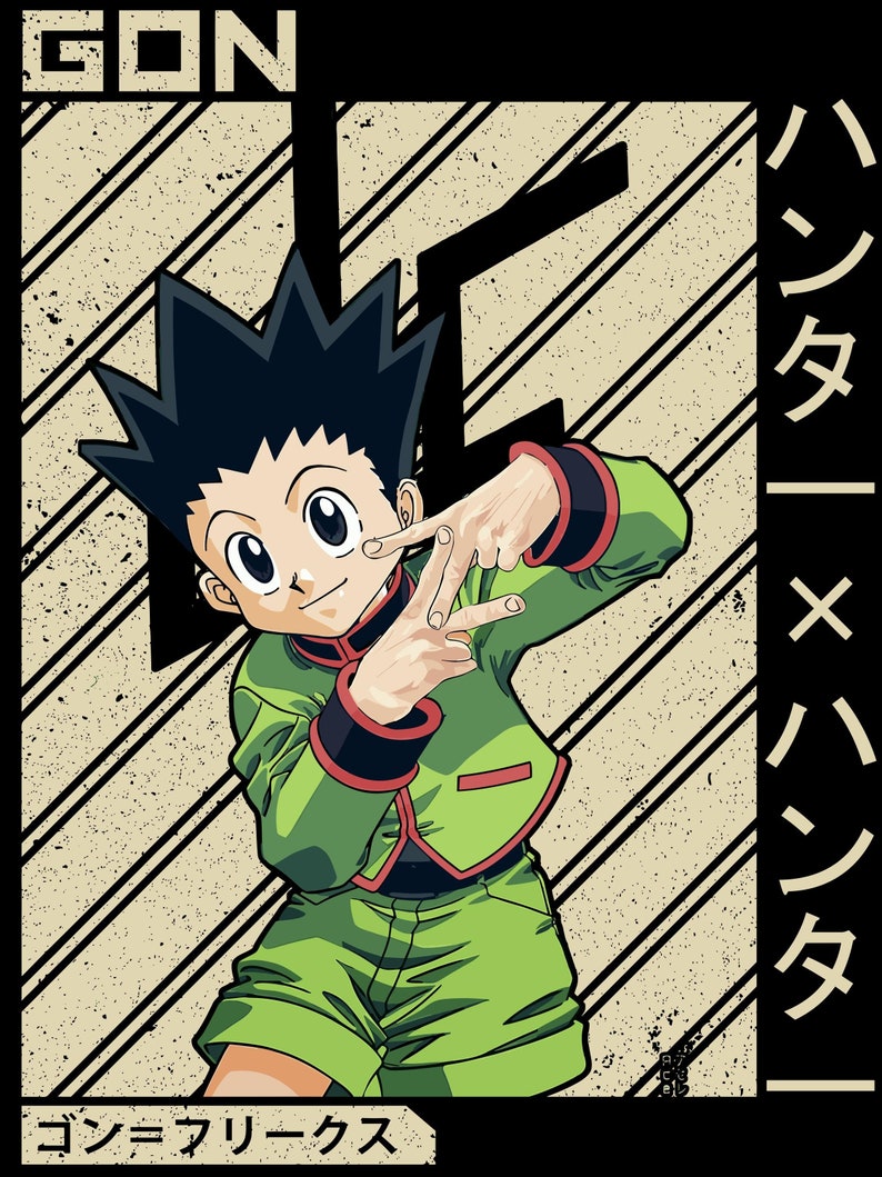 Gon Freecss Anime Poster | Hunter X Hunter Wall Art | Premium Quality ...