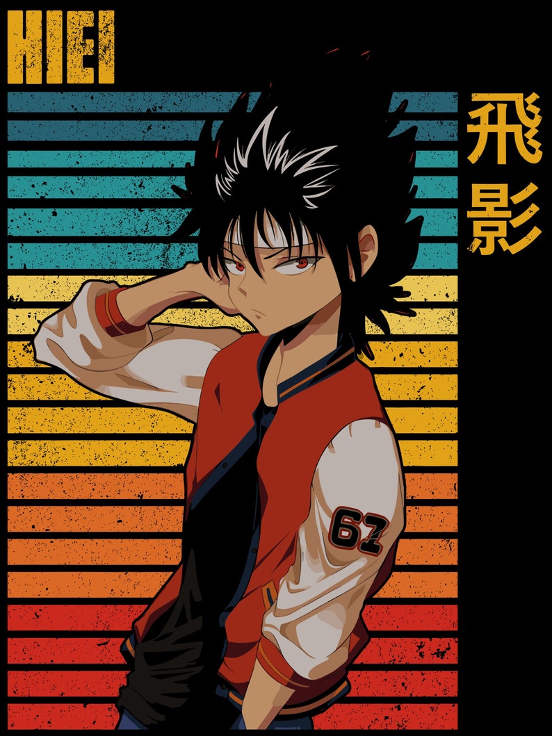 Hiei Anime Poster | Yu Yu Hakusho Wall Art | Premium Quality Print ...