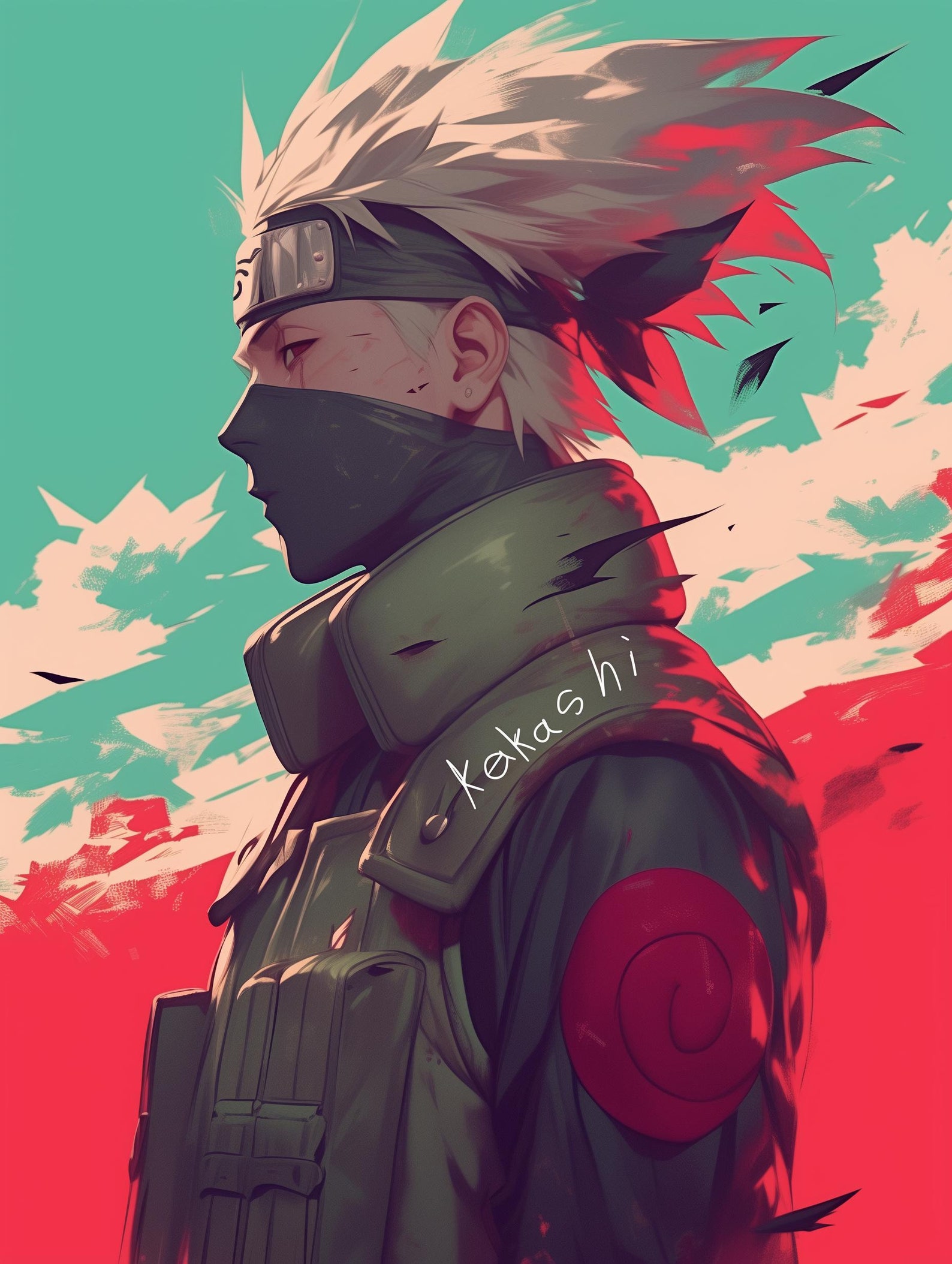 Kakashi Hatake Anime Poster Epic Naruto Wall Art for Fans - Etsy