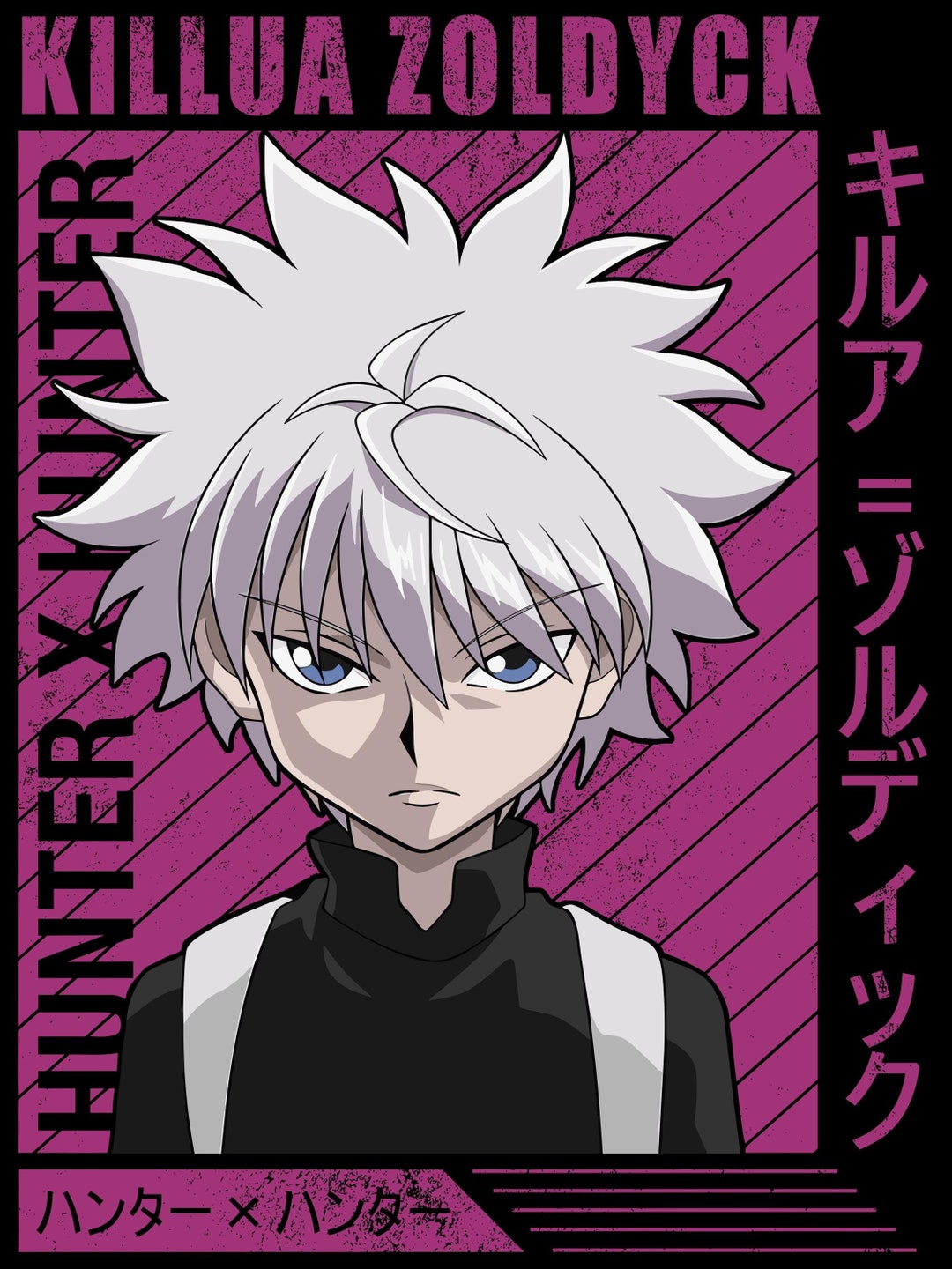 Killua Zoldyck Anime Poster Hunter X Hunter Wall Art Premium Quality ...