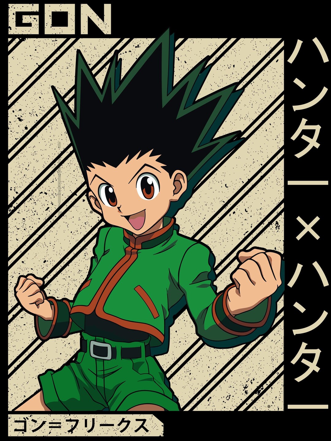 Gon Freecss Hunter X Hunter Poster Premium Anime Wall Art Multiple ...