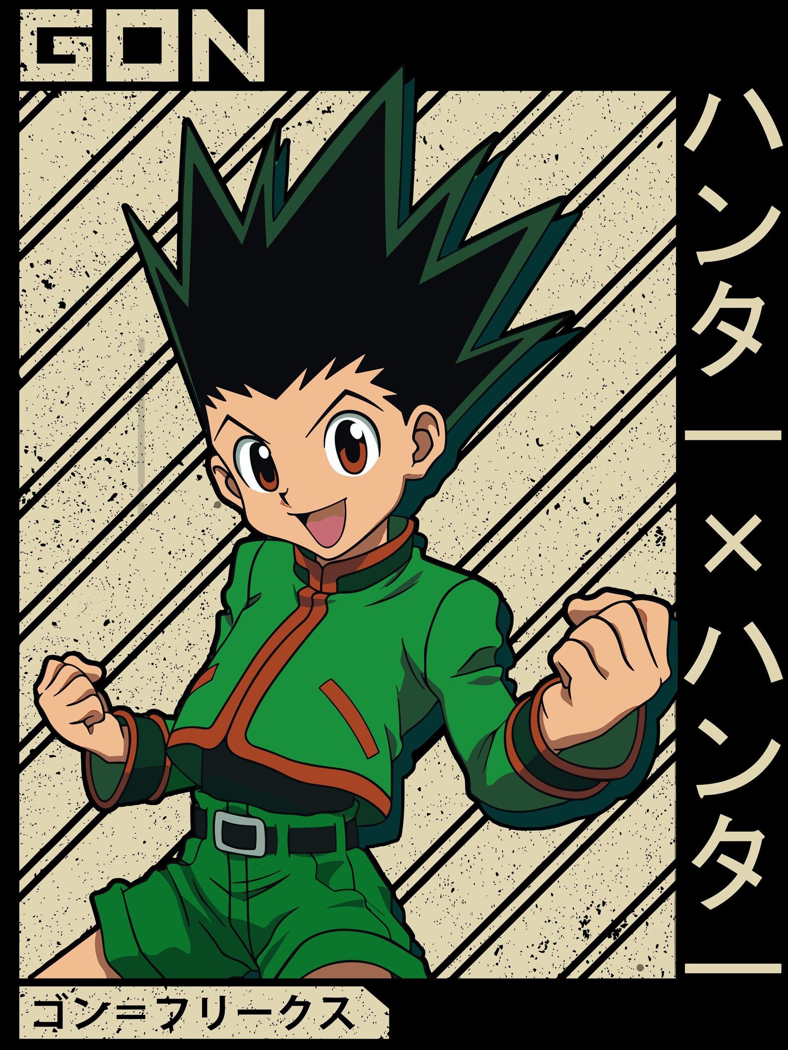 Gon Freecss Hunter X Hunter Poster Premium Anime Wall Art Multiple ...