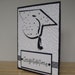 Congratulations Graduate in Black and White, Handmade Card - Etsy