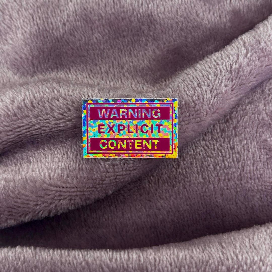 Warning Explicit Content Sticker - Etsy