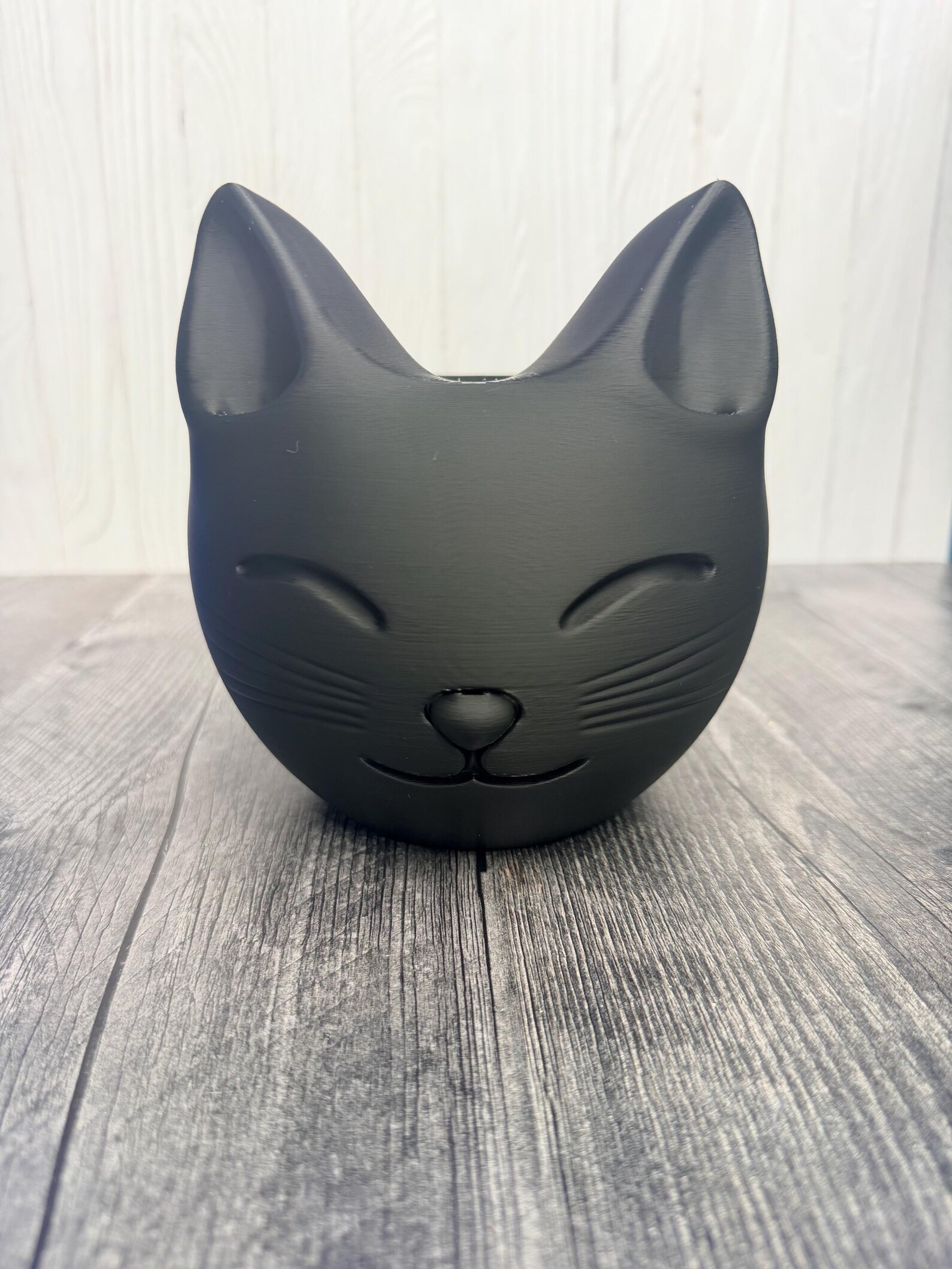 Cat Face Vase & Planter Cute Cat Home Décor Succulent Pot, Flower ...