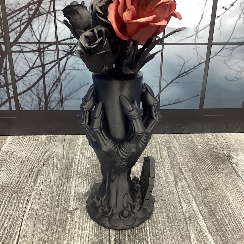 Dried Flowers Vase Goth - Etsy