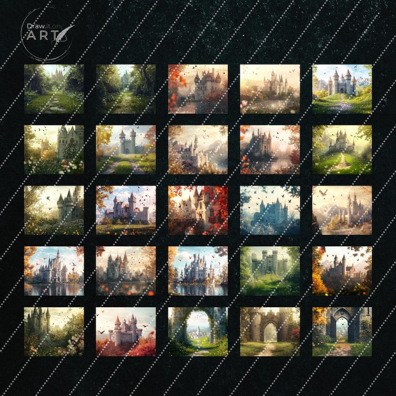 50 Medieval Backdrops, Medieval Castle Backdrop, Photography Background ...