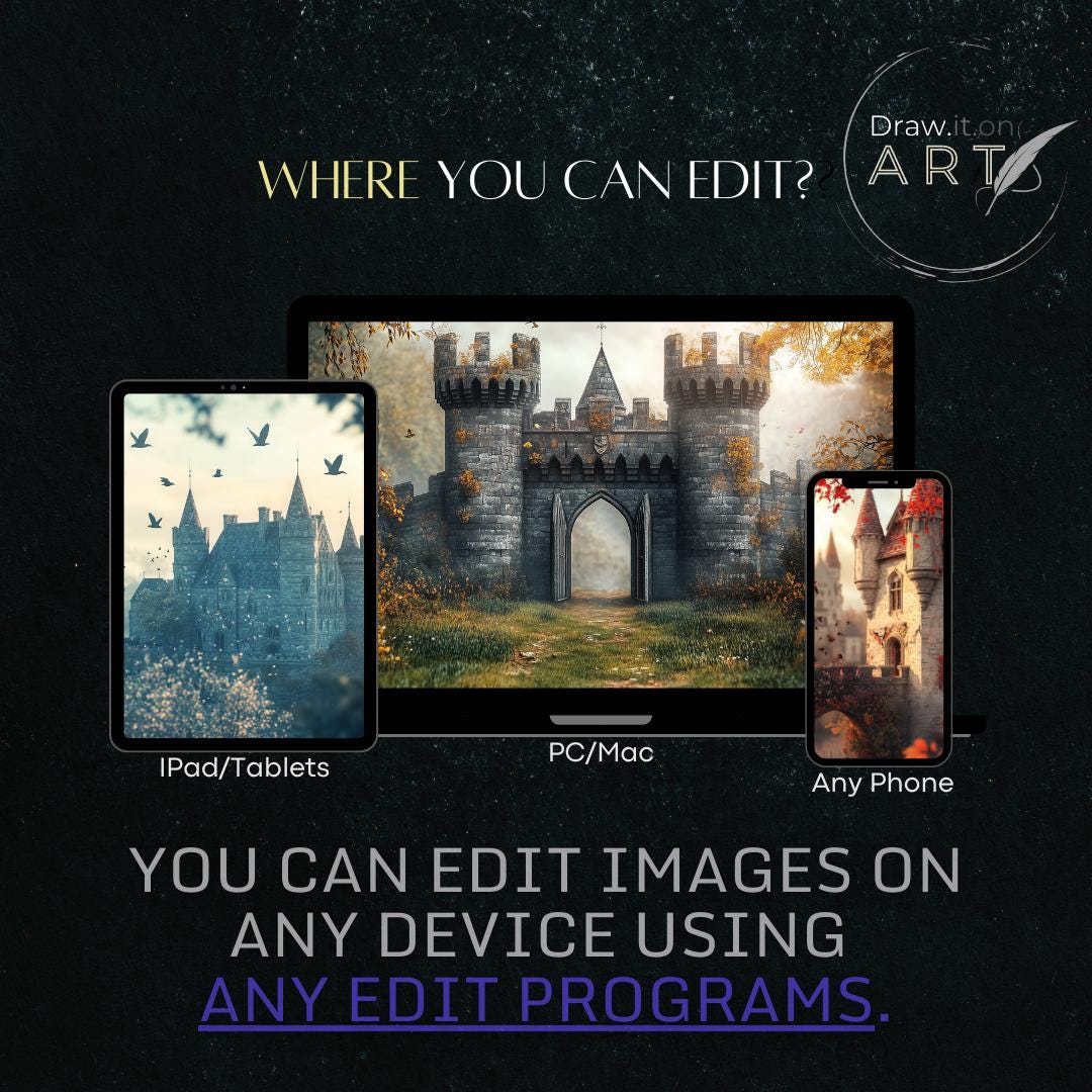 50 Medieval Backdrops, Medieval Castle Backdrop, Photography Background ...