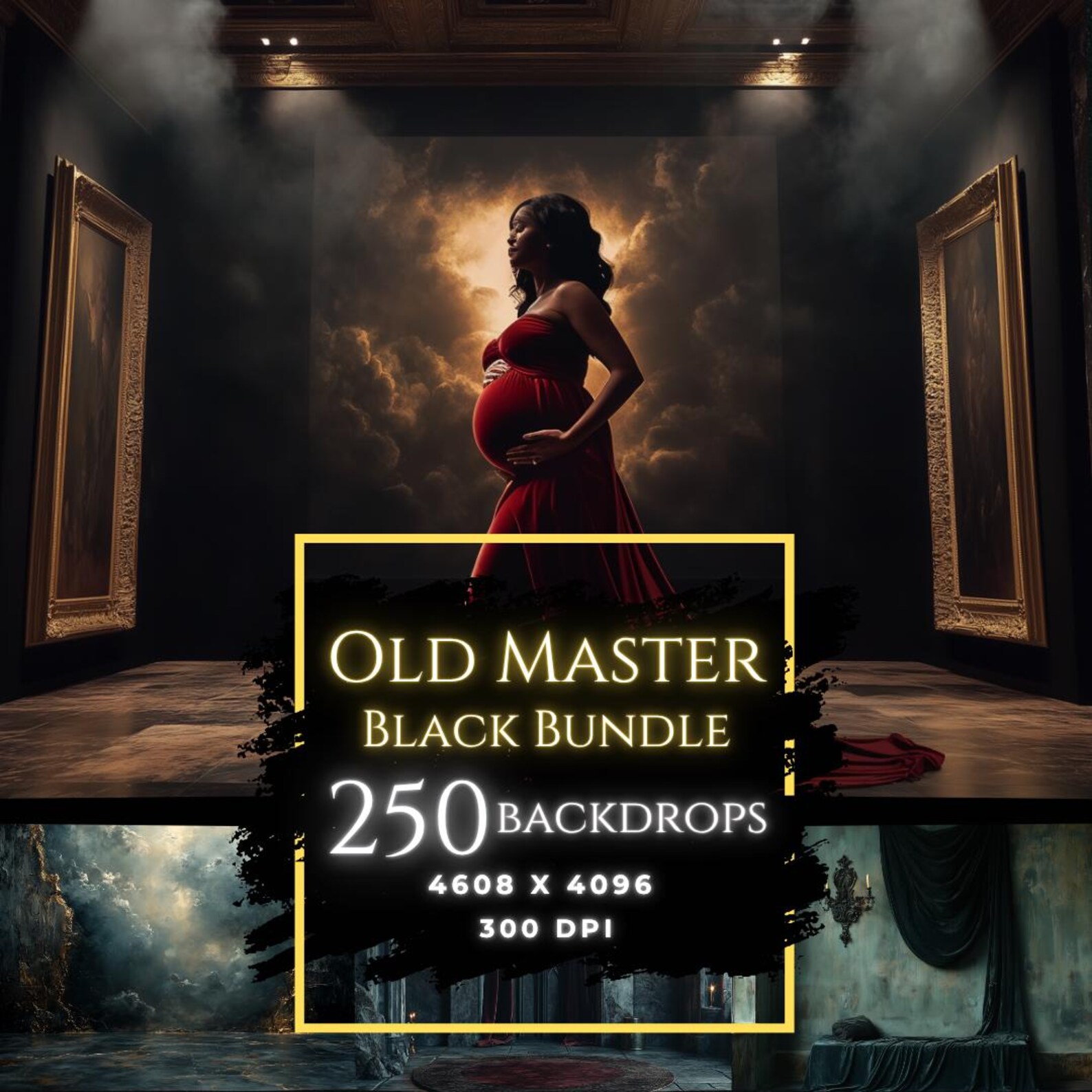 250 Black Old Master Backdrops, Digital Studio Backgrounds, Fine Art ...