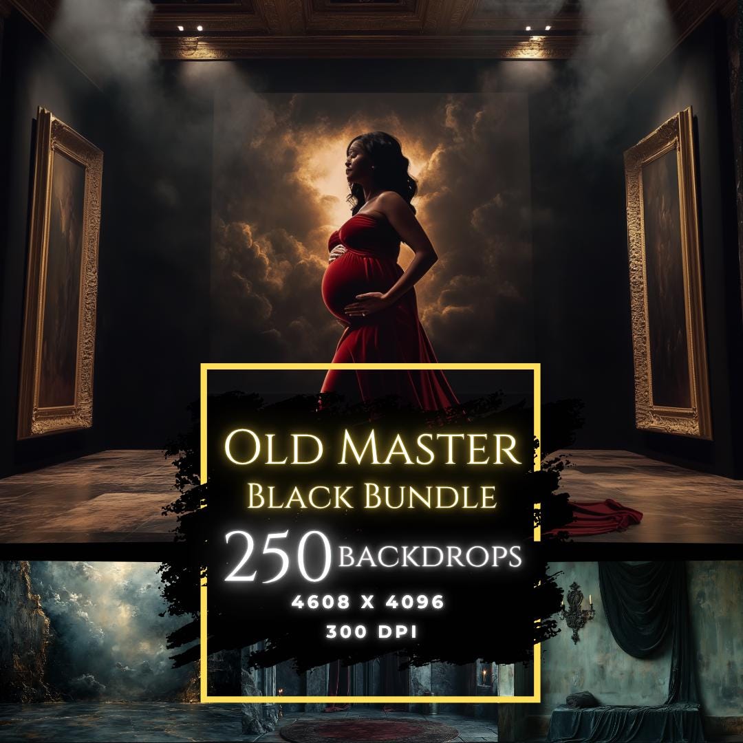 250 Black Old Master Backdrops, Digital Studio Backgrounds, Fine Art ...