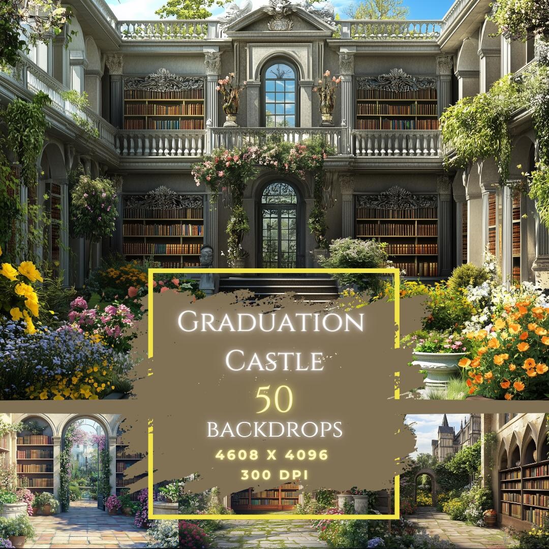 50 Graduation Backdrops, Backdrop Overlays for Photographers, Nature ...