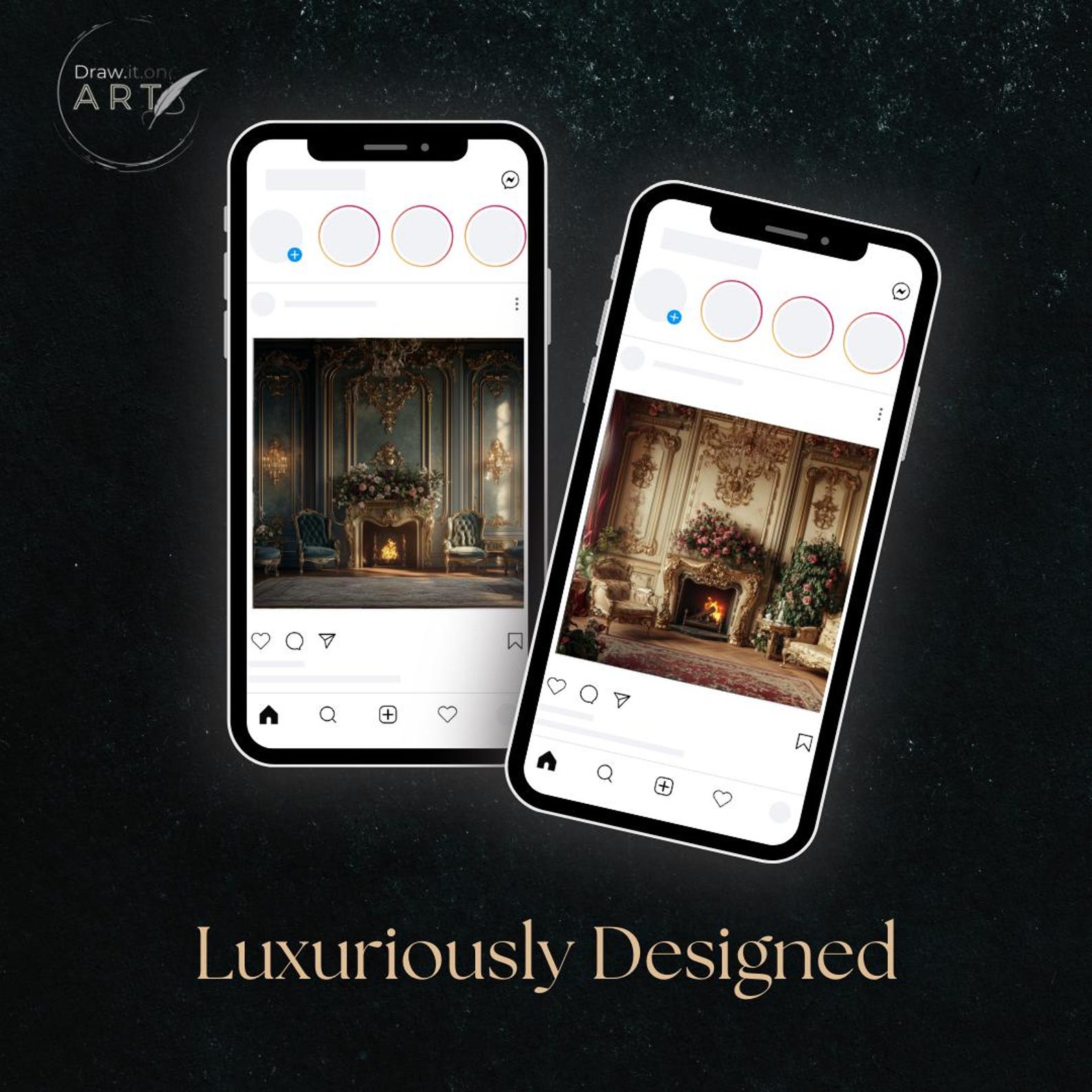 50 Old Master Backgrounds, Studio Backdrop, Studio Overlays, Digital ...