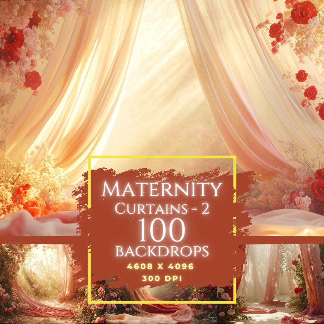 100 Maternity Backdrops Bundle, Studio Backdrop, Studio Overlays ...