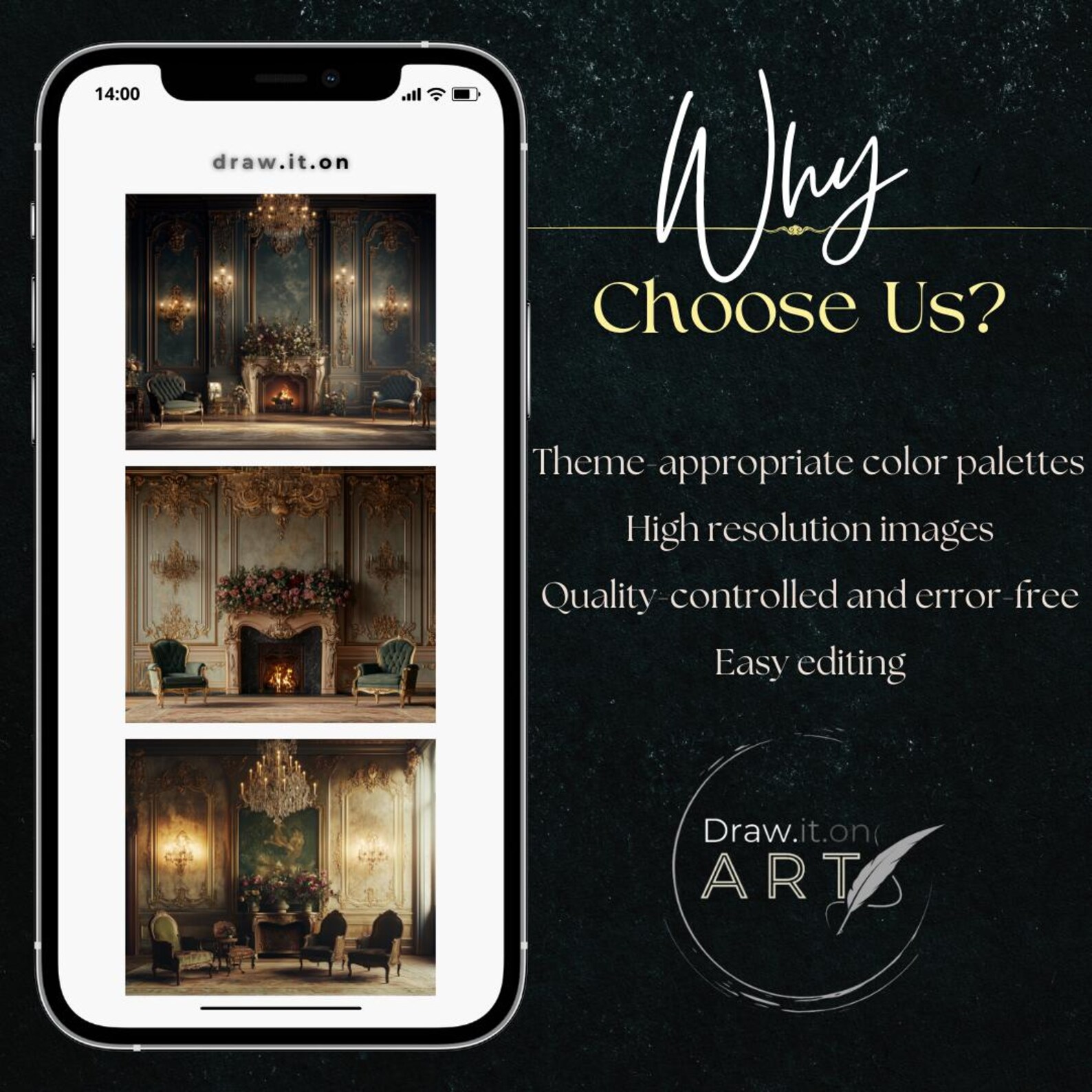 50 Old Master Backgrounds, Studio Backdrop, Studio Overlays, Digital ...