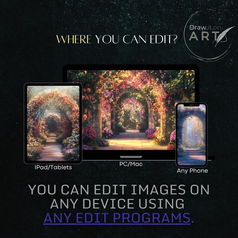 100 Enchanted Forest Digital Overlay, Backdrop Overlays for ...