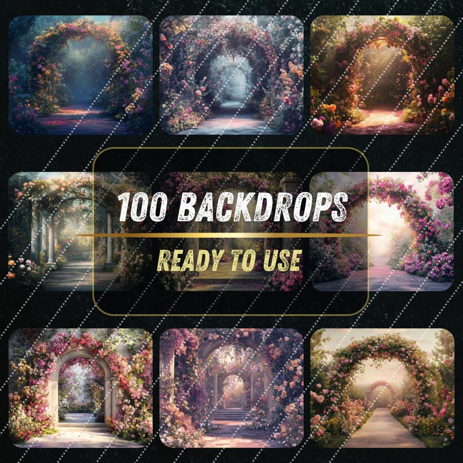 100 Enchanted Forest Digital Overlay, Backdrop Overlays for ...