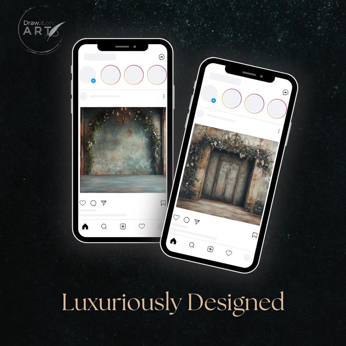 100 Old Master Backgrounds, Studio Backdrop, Studio Overlays, Digital ...