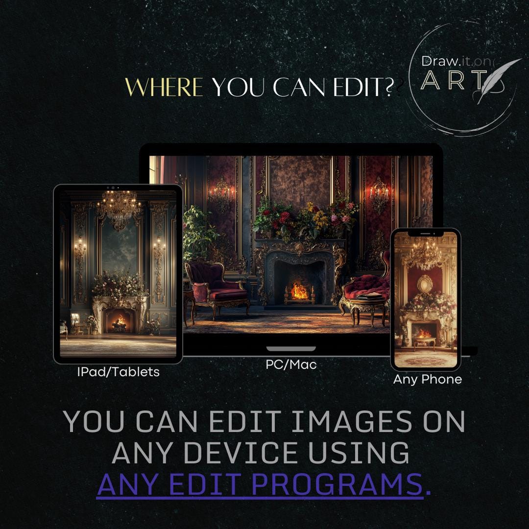 50 Old Master Backgrounds, Studio Backdrop, Studio Overlays, Digital ...