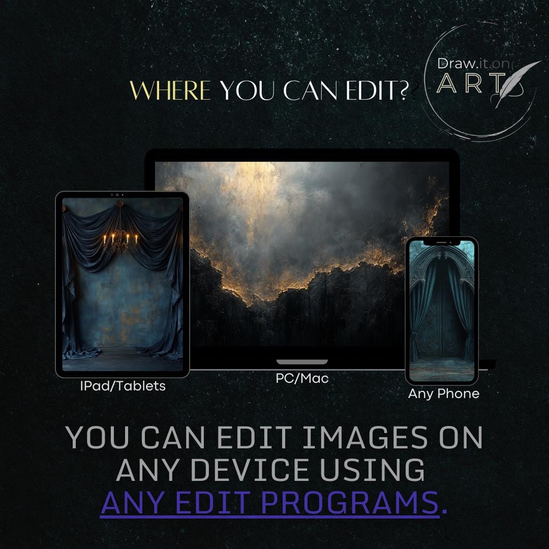 250 Black Old Master Backdrops, Digital Studio Backgrounds, Fine Art ...