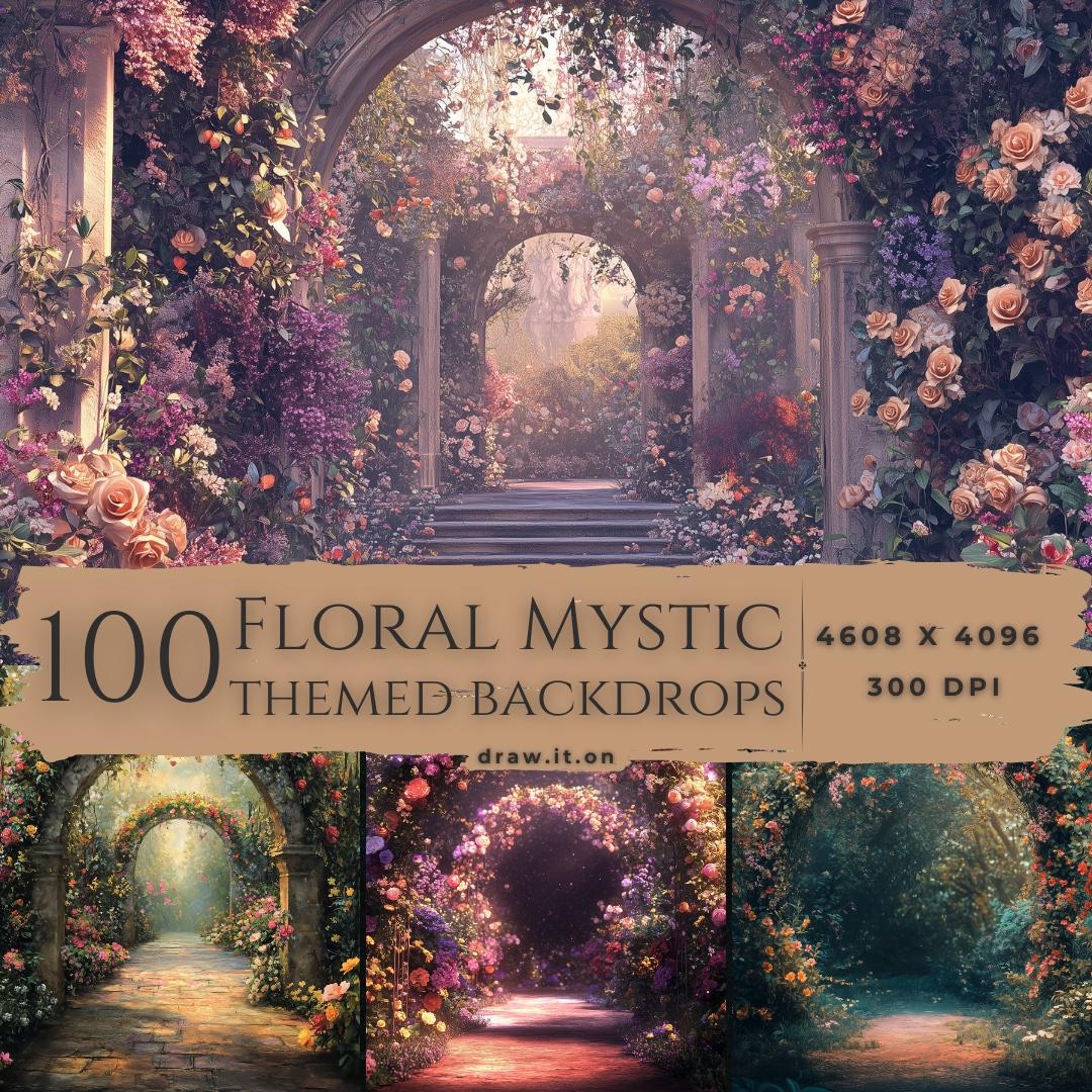 100 Enchanted Forest Digital Overlay, Backdrop Overlays for ...
