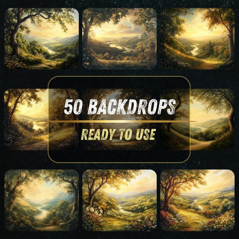 50 Old Master Backgrounds, Studio Backdrop, Studio Overlays, Digital ...