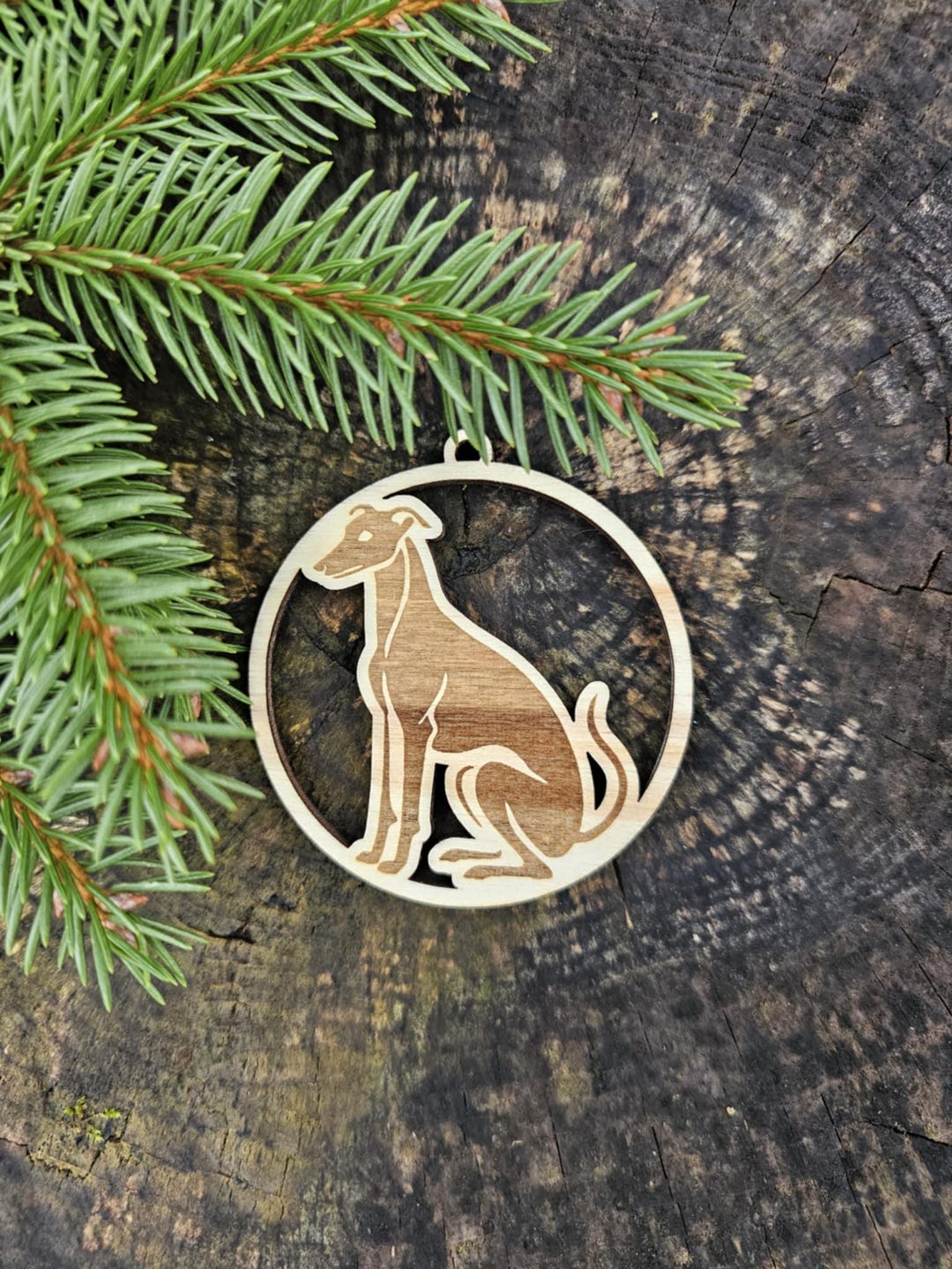 Whippet christmas christmas Decor greyhound italian Greyhound christmas ...