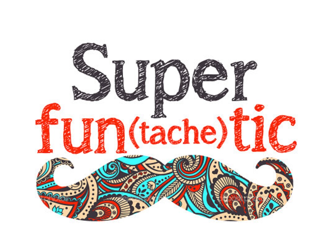 Mustache Word Art Collectionfuntachetic/rockstachetic - Etsy
