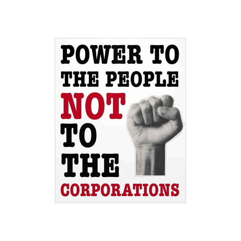 Digital Protest Sign: Power to the People Design (JPG) - Etsy