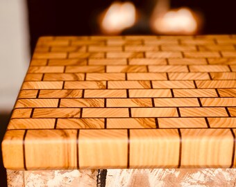 Ash and Black Walnut End Grain Brick Pattern Cutting Board - Etsy