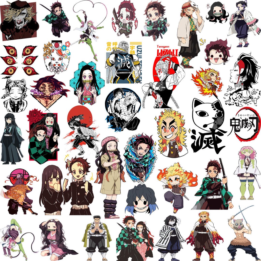 Demon Slayer Characters Cartoon Anime Moovie -svg-png-pdf-eps-dxf ...