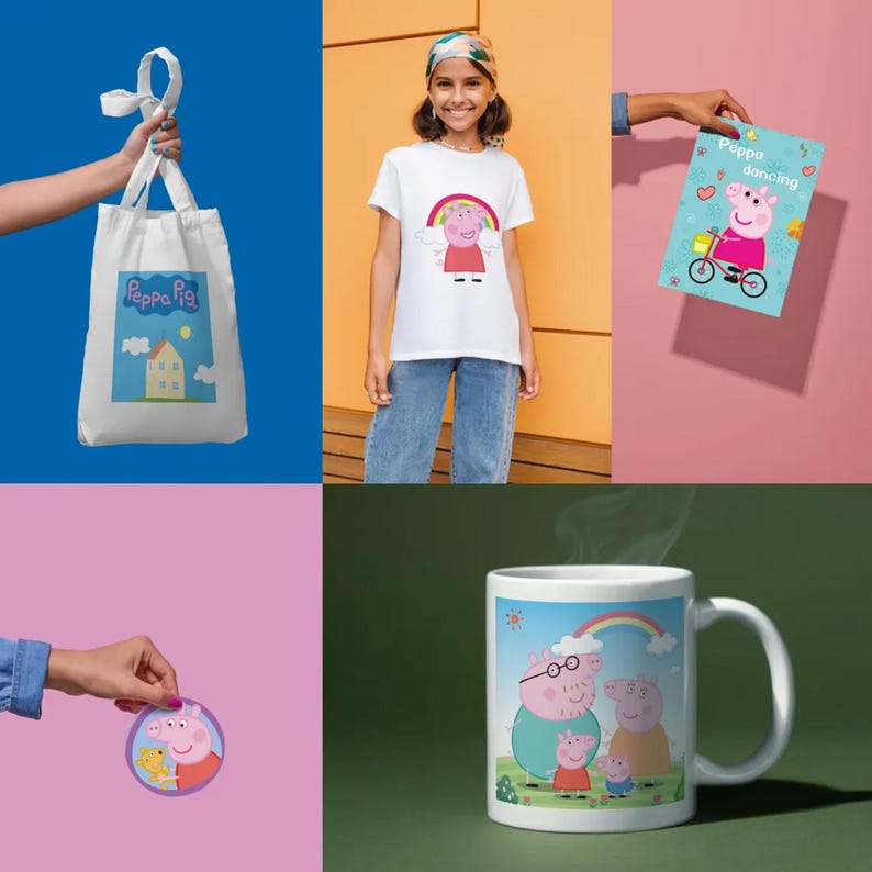 Peppa Pig Characters PNG I Digital Print Peppa Birthday Decoration I ...