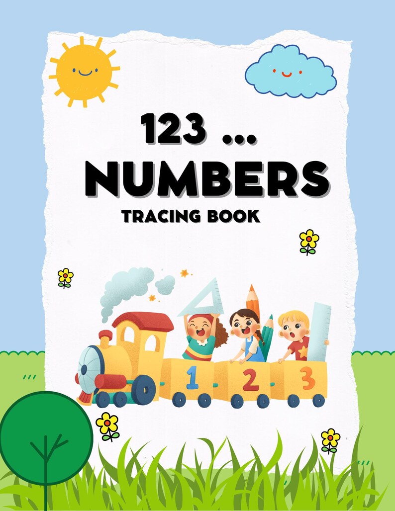 Number Tracing Book for Preschoolers, Kindergarten and Kids Ages 3-5 ...