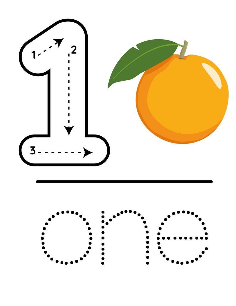 Number Tracing Book for Preschoolers, Kindergarten and Kids Ages 3-5 ...