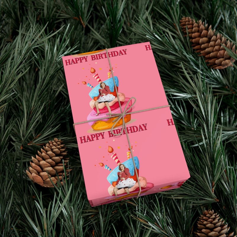 Wrapping Paper Garland - Etsy